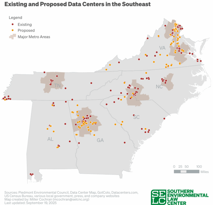 Data centers descend on the South - Southern Environmental Law Center