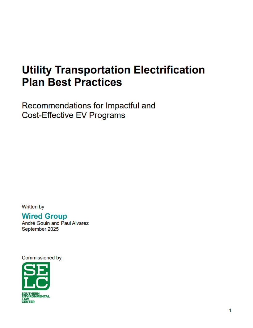 Utility Transportation Plan Best Practices - Southern Environmental Law ...